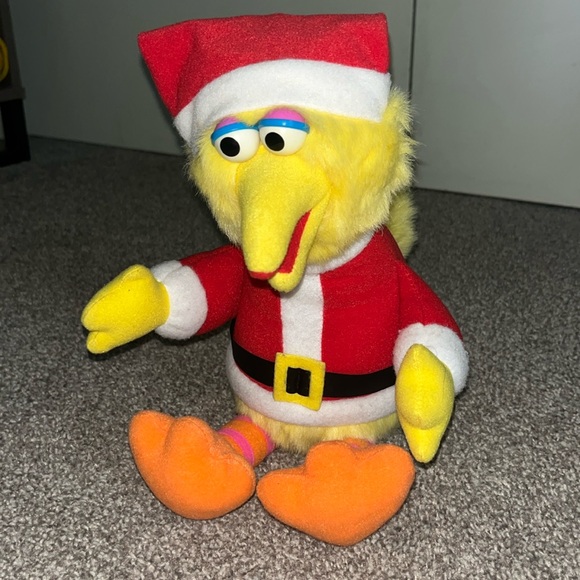 Sesame Street | Holiday | Vintage Sesame Street Muppets Big Bird Santa ...